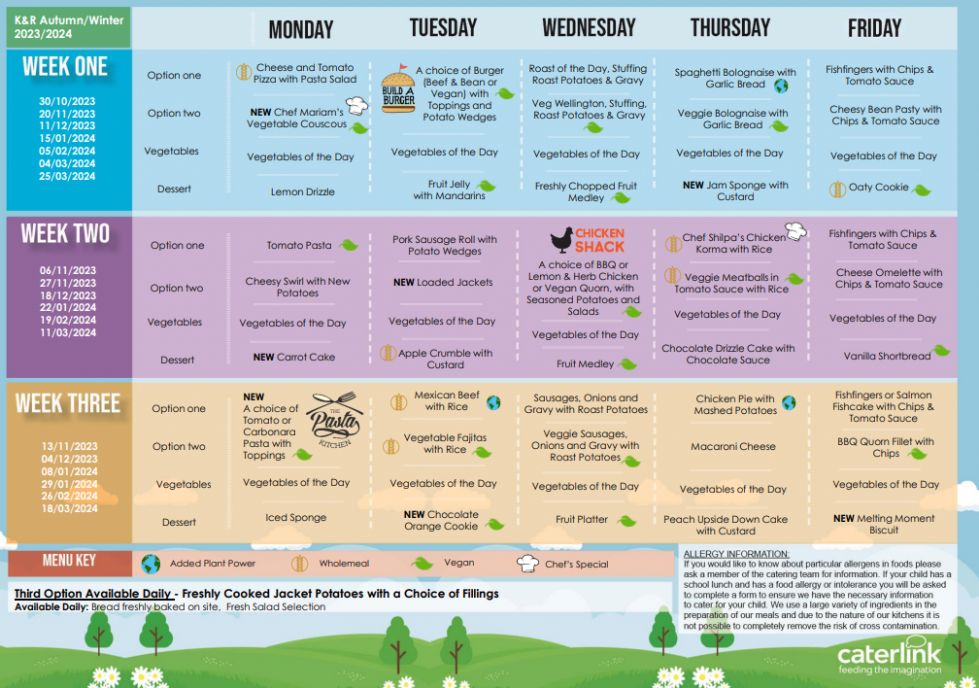 Orleans Primary School - Lunches